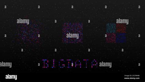 visualization of the big data analytics process information analysis concept stream of