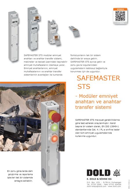 Safemaster Sts Modüler Emniyer Anahtarı Ve Anahtar Transfer… Protek Teknik Elektrik Tic Ve