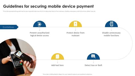 Guidelines For Securing Mobile Device Payment Mobile Security Ppt Powerpoint