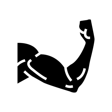 Arm Muscle Glyph Icon Vector Illustration 18781921 Vector Art At Vecteezy