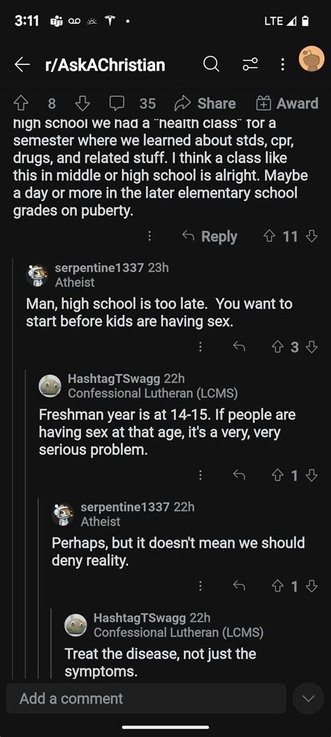 A Christian Explaining Sex Education Hes Almost Had It Guys Rselfawarewolves