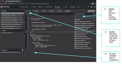 Devtools Debugger Page Ux Punch List 2020 · Issue 1972 · Flutterdevtools · Github