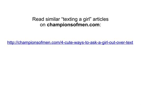 4 Cute Ways To Ask A Girl Out Over Text Odp 4 Cute Ways To Ask A Girl Out Over Text Odp