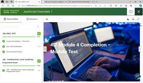 Why Was I Not Given A Badge After Completing Cisco Networking Basics