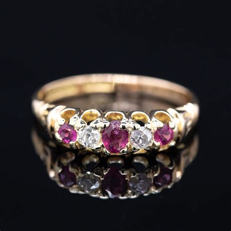 Late Victorian Ruby And Diamond Ring Circa 1890 Gerard Mccabe Antiques