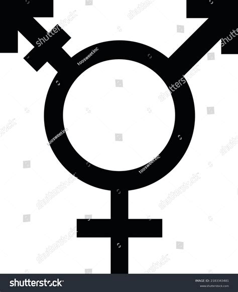 Inclusive Gender Symbols Male Female Royalty Free Stock Vector