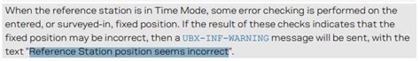 What Is The Trigger For The Gntxt010101reference Station Position Seems Incorrect Message