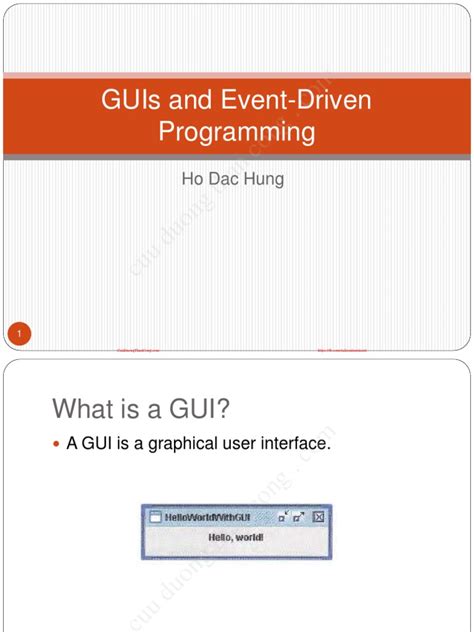 Lap Trinh Java Ho Dac Hung 8 Guis And Event Driven Programming Cuuduongthancong Com