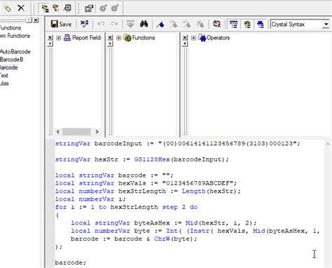 Gs1 128 Barcodes In Crystal Reports Barcodewiz