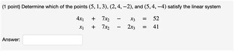 solved 1 point determine which of the points