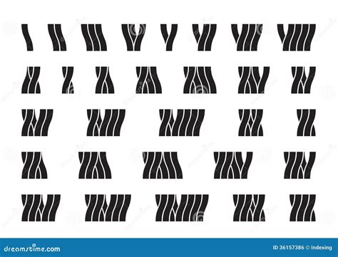 Roman Numerals I XXX Stock Illustration Illustration Of Dendroid