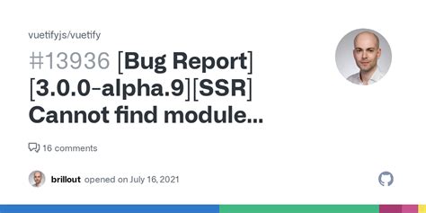 Bug Report 300 Alpha9 Ssr Cannot Find Module Vuetifylib
