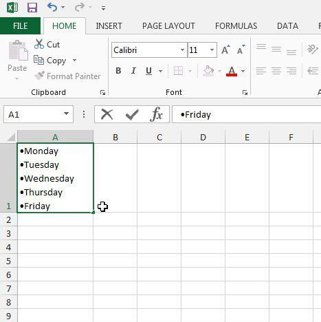How To Put A Bulleted Or Numbered List In Excel Cell Solve Your Tech