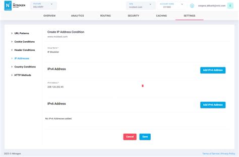 IP Addresses Nitrogen Dashboard Documentation