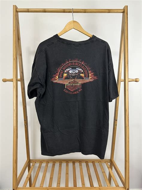 VTG Harley Davidson Fire Spectrum Shield Fat Boy Blac Gem
