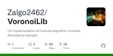 Github Zalgo2462voronoilib C Implementation Of Fortunes Algorithm Includes Monogame Example