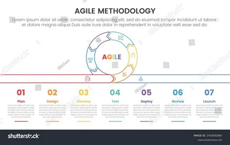 Agile Sdlc Methodology Infographic 7 Point Stock Vector Royalty Free 2418592887 Shutterstock