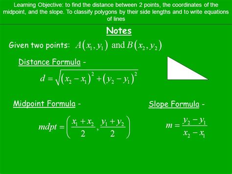 Midpoint And Distance Formula