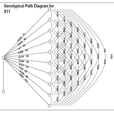 Path Diagram Genotypic For The Grain Yield Per Plant Dependent