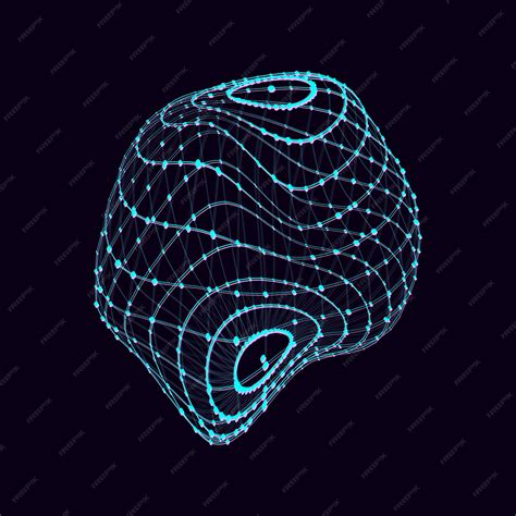 Premium Vector Vector Futuristic Sphere Of Particles And Lines Network Connection Big Data