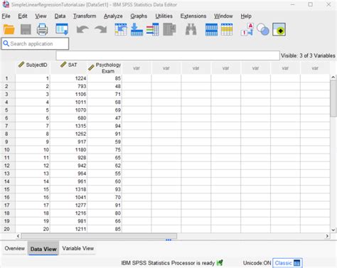 Simple Linear Regression In Spss Including Interpretation Ez Spss Tutorials