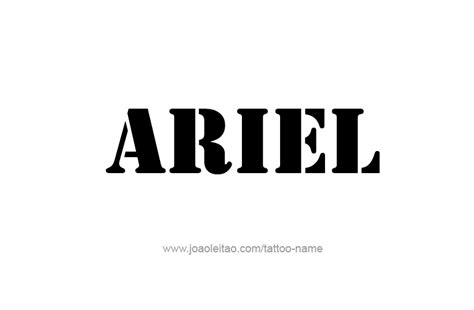 Ariel Name Tattoo Designs Ariel Tattoo Name Tattoos Name Tattoo Designs