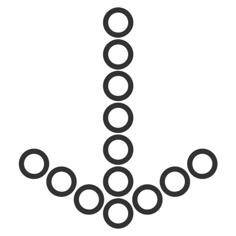 Circle Dots Cursor Download Pointer Pointing Arrow Save Send Icon