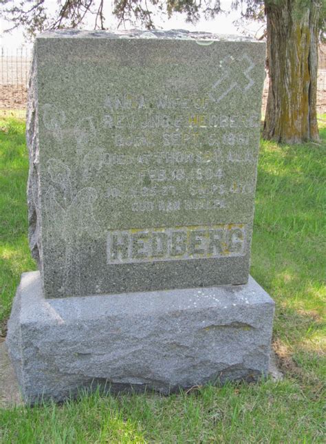 Anna Hedberg 1861 1904 Find A Grave Gedenkplek