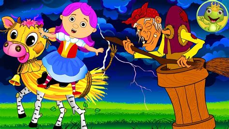 Баба Яга та Бичок Чорний бочок Казка Мультфільм для дітей Казки українською Наші