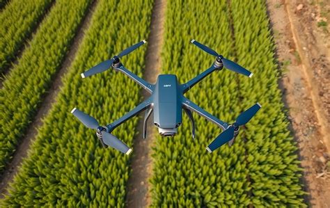 Top View Drone In Agriculture Field Drone In Soybean Crop Premium Ai Generated Image