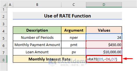 How To Calculate Monthly Interest Rate In Excel 3 Simple Methods