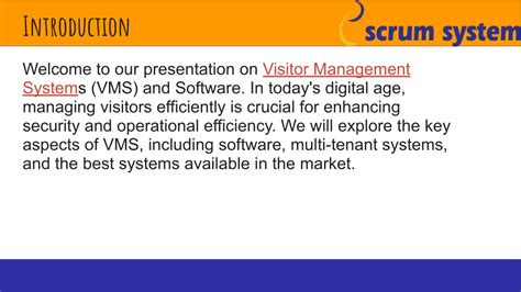 Ppt Enhancing Security And Efficiency With Visitor Management Systems