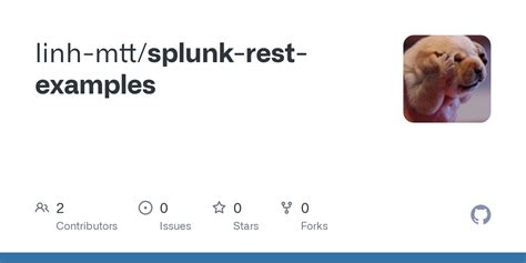 GitHub Linh Mtt Splunk Rest Examples