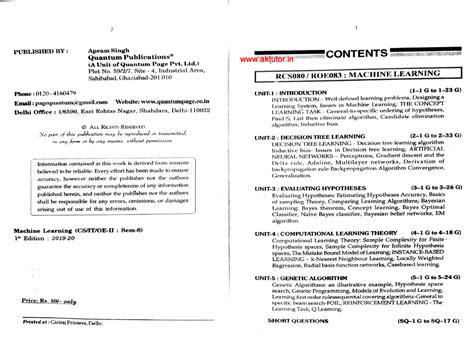 Machine Learning Quantum CS Th Year Rotated B Tech Studocu