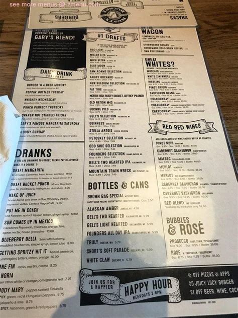 Online Menu Of Rusty Bucket Restaurant And Tavern Restaurant Bingham Farms Michigan Zmenu