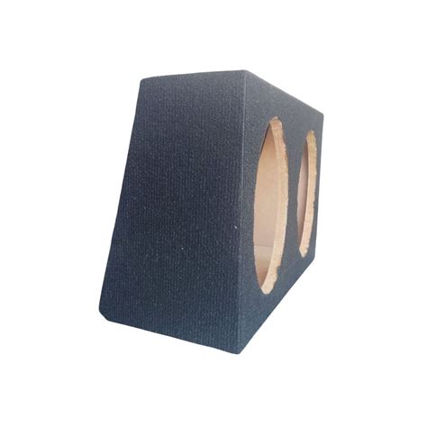 Caixa De Som Mdf 6x9 Selada Curvada Frente Preto Fortaleza