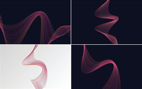 Wave Curve Abstract Vector Background Pack For A Professional And Sleek Look 19223103 Vector Art
