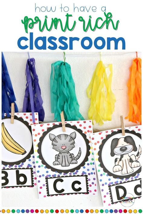 The Benefits Of A Print Rich Classroom Literacy Centers Kindergarten Kindergarten Activities