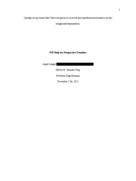 Artifact Capstone Project Hesi310 1 Pdf Mentorship Peer To Peer