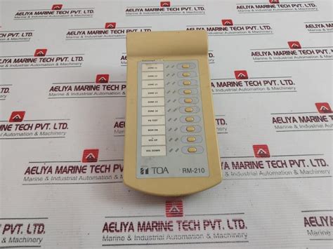 Toa Rm 210 S Remote Microphone Extension Aeliya Marine Tech