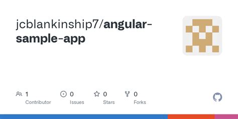 Angular Sample Appreadmemd At Main · Jcblankinship7angular Sample