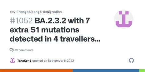 Ba232 With 7 Extra S1 Mutations Detected In 4 Travellers In Japan Coming From Vietnam 4 Seq