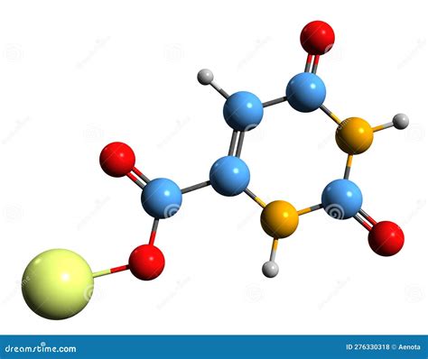 3d Image Of Lithium Carbonate Skeletal Formula