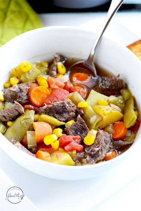 Instant Pot Vegetable Beef Soup A Pinch Of Healthy