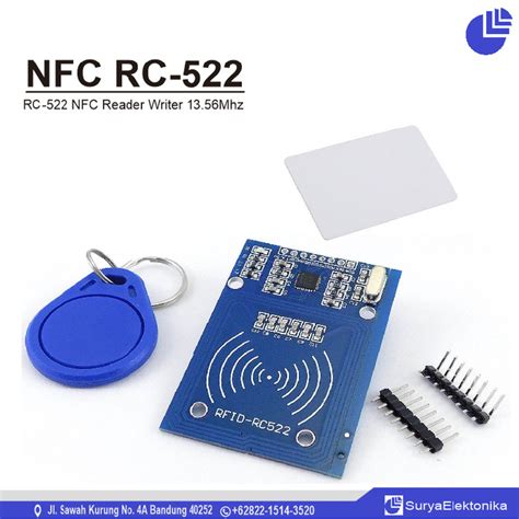 Jual RC522 RFID NFC Reader Writer Module Adruino Raspberry PI Kota Bandung Suryaelektronika