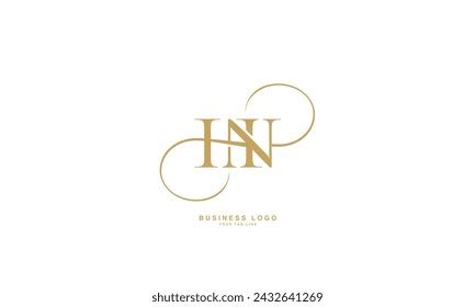 Hn Nh H N Abstract Letters Stock Vector Royalty Free Shutterstock