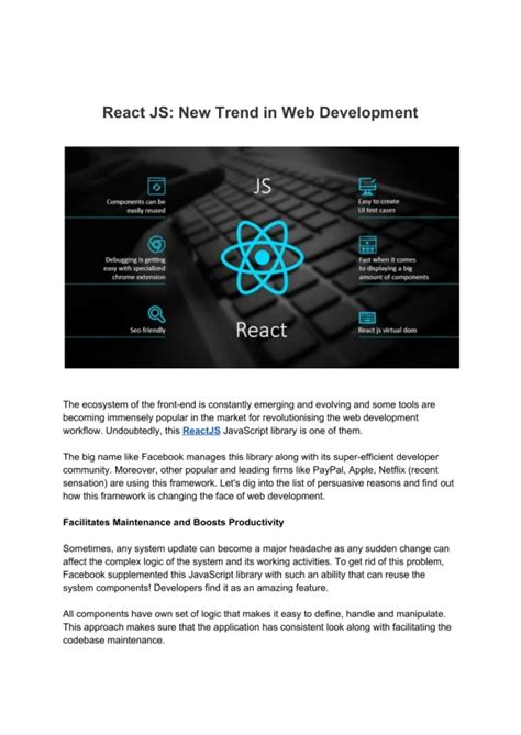 Ppt React Js Development Powerpoint Presentation Free Download Id