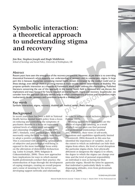 Pdf Symbolic Interaction A Theoretical Approach To Understanding