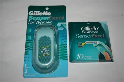 GILLETTE SENSOR WOMEN Excel BLADES CARTRIDGES Refills Shaver Handle Razor