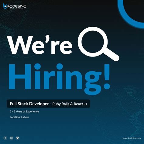 Kodesinc On Linkedin Hiring Fullstackdevelopment Careers Applynow Techcareers Itjobs